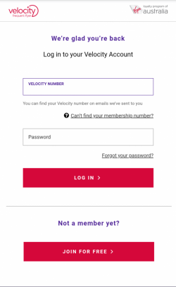 How can i retrieve my Velocity username? | Australian Frequent Flyer
